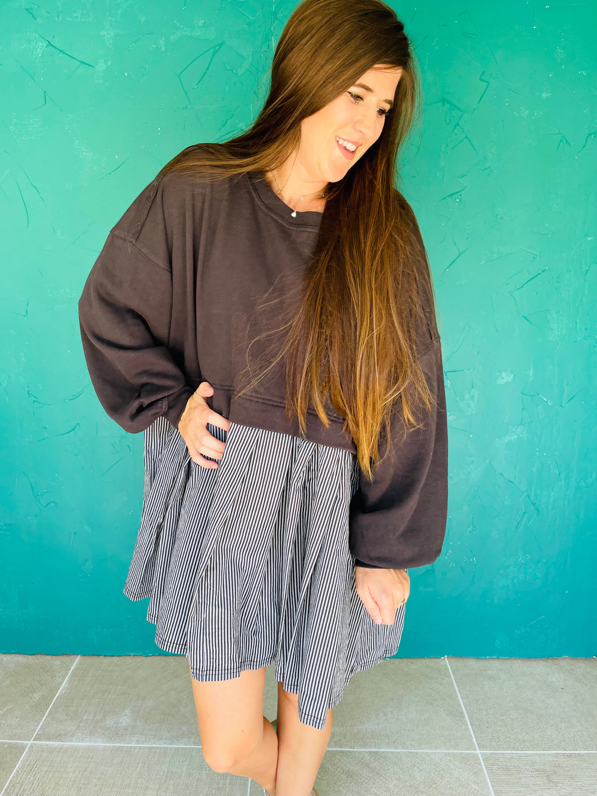 Eleanor Striped Sweatshirt — Buck Fergeson Originals