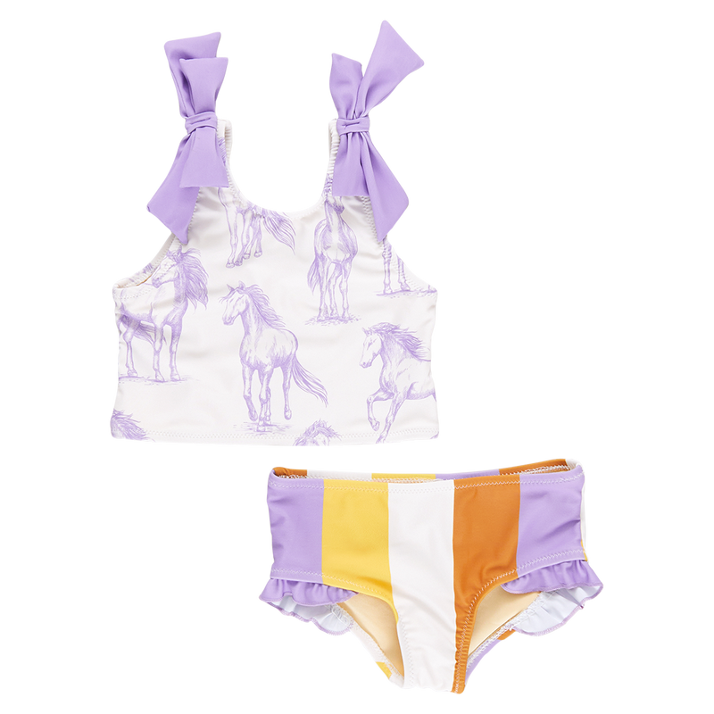 Shelly Tankini W/ Horses — Buck Fergeson Originals